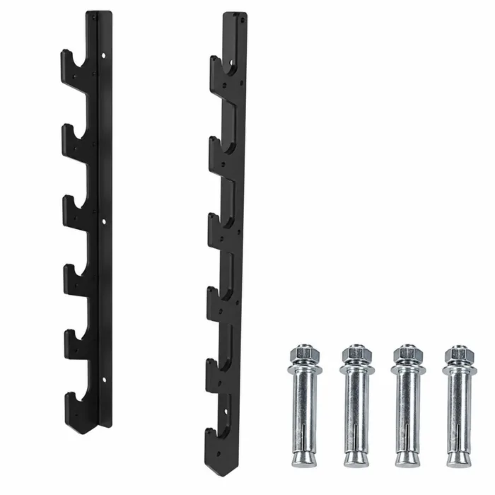 Horizontal Wall-Mounted Barbell Rack | 6 & 9 Bar | GravoMax